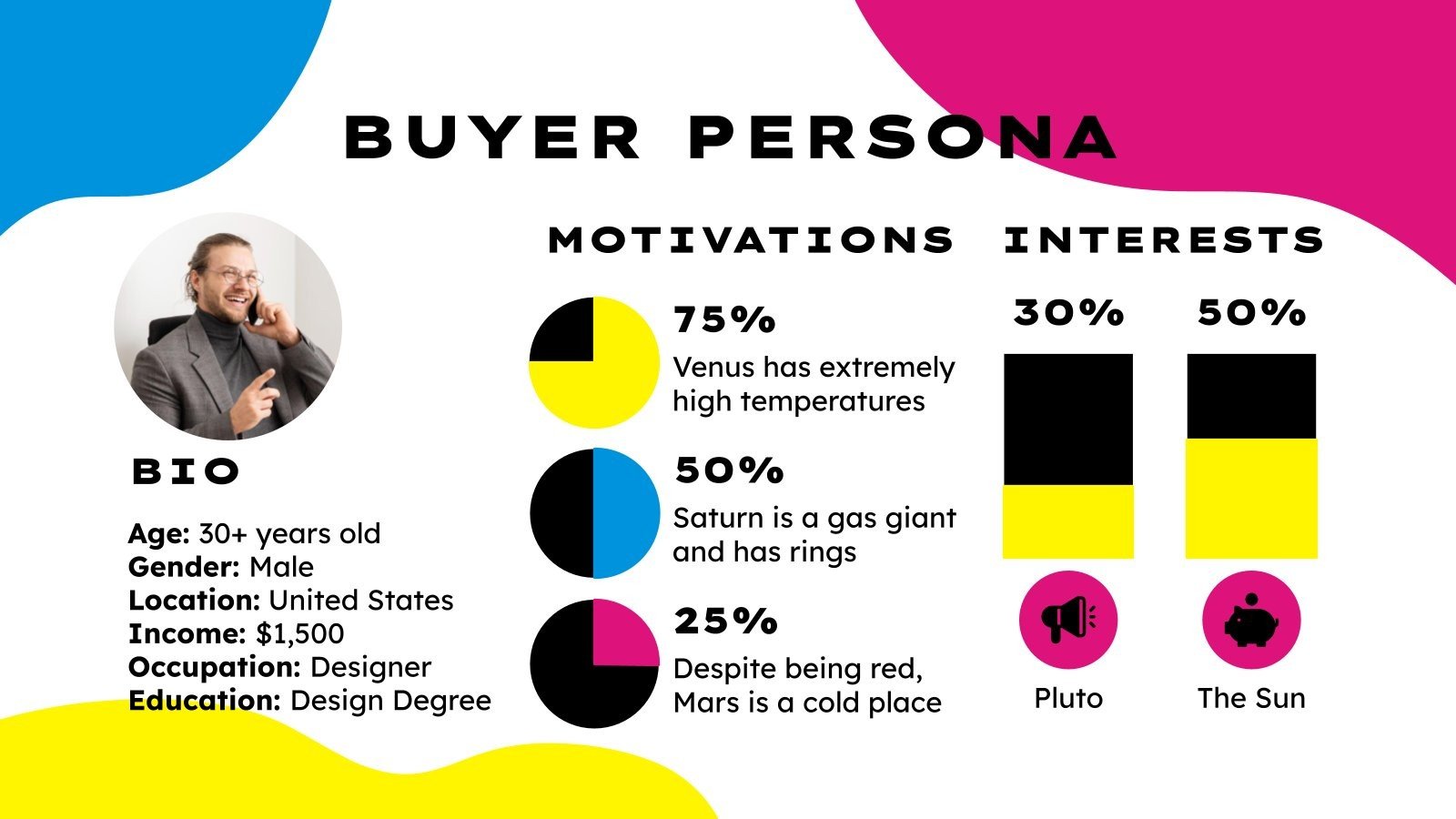 Primary Colors Minimal MK Plan | Google Slides & PowerPoint