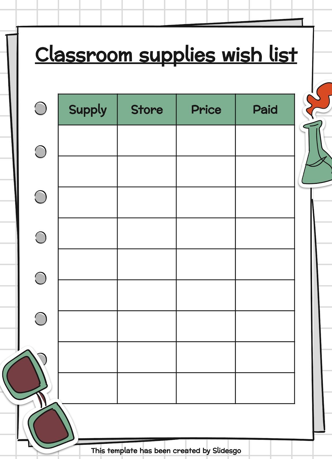 Classroom Supplies Wish List for Kids