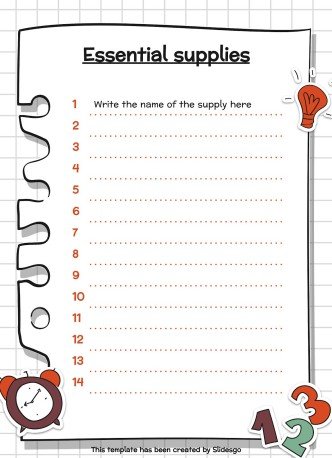 Classroom Supplies Wish List for Kids