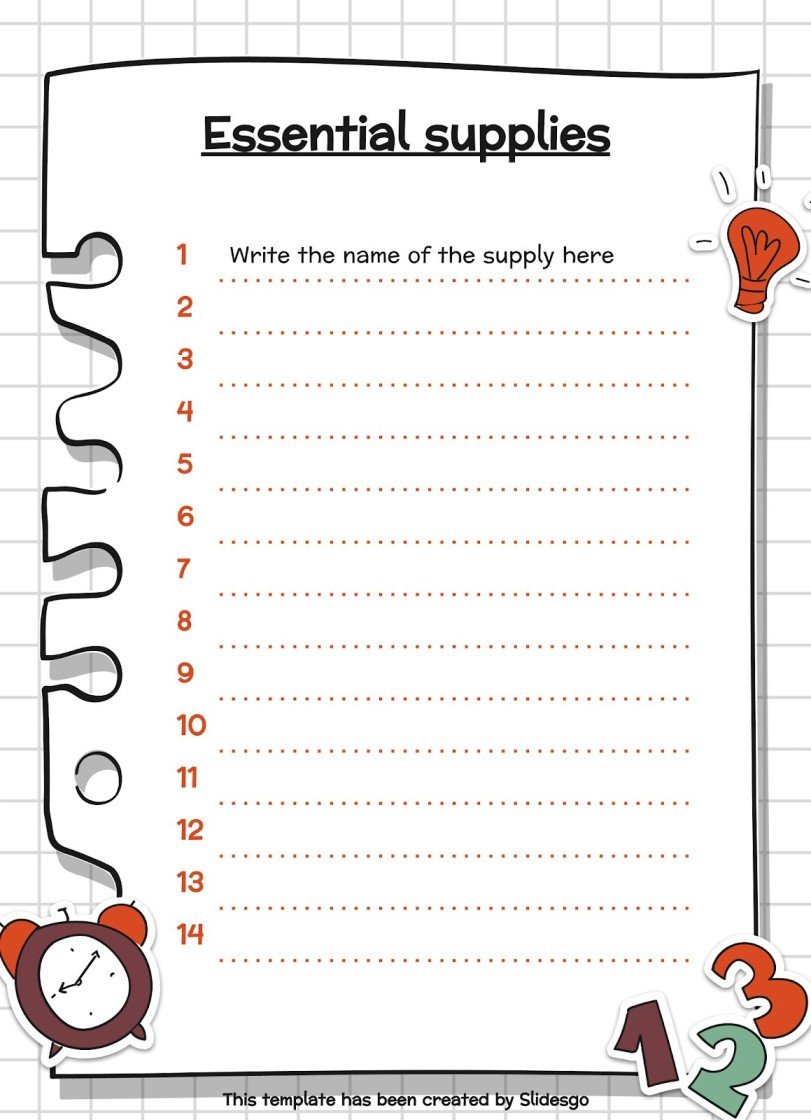 Classroom Supplies Wish List for Kids