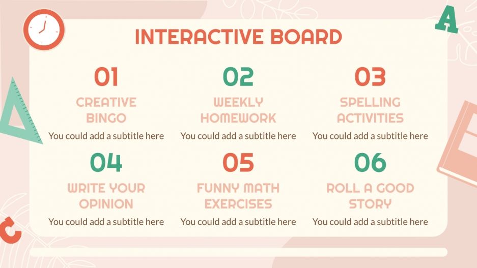 Middle School Digital Choice Boards for Google Slides & PPT