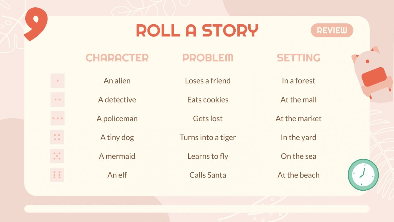 Tablero de actividades para primaria | Tema Google Slides y PPT