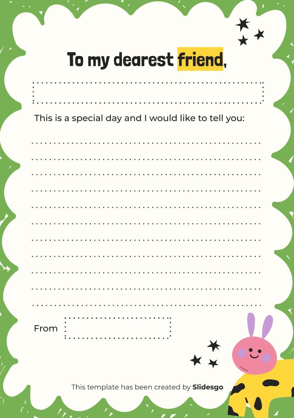 Letter Templates for Elementary Kids | Google Slides & PPT