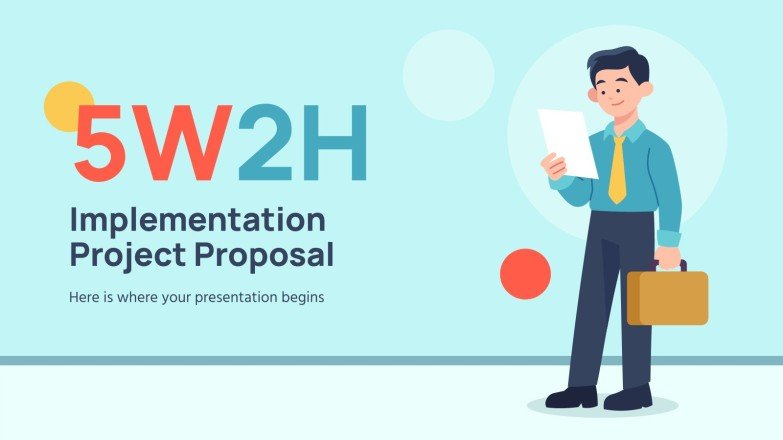 5W2H Implementation Project Proposal | Google Slides & PPT