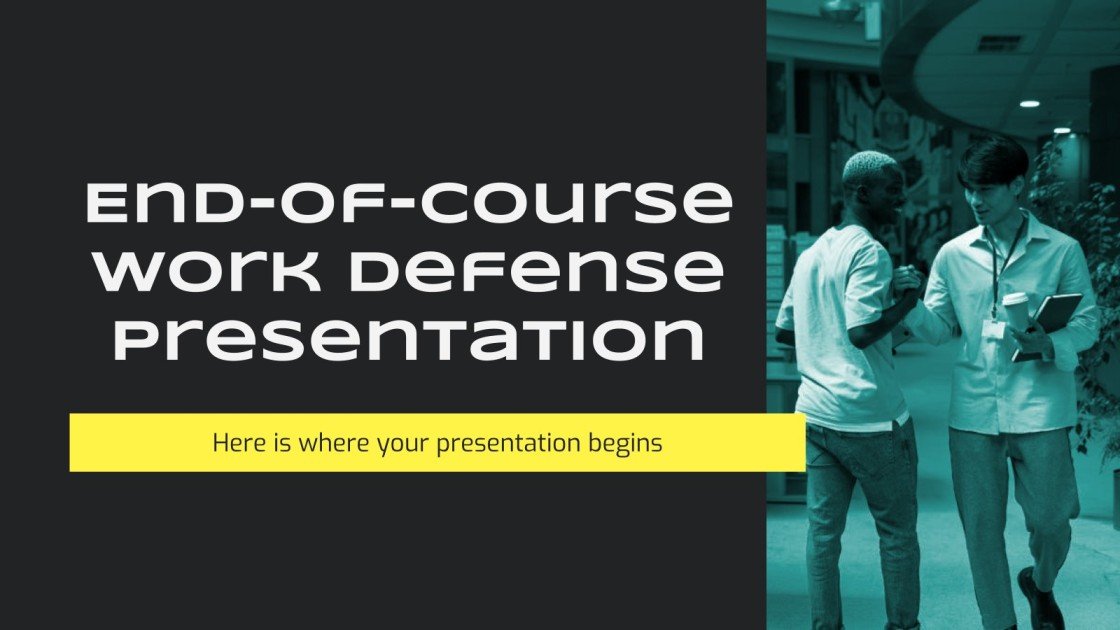 End-of-course Work Defense Presentation | Google Slides