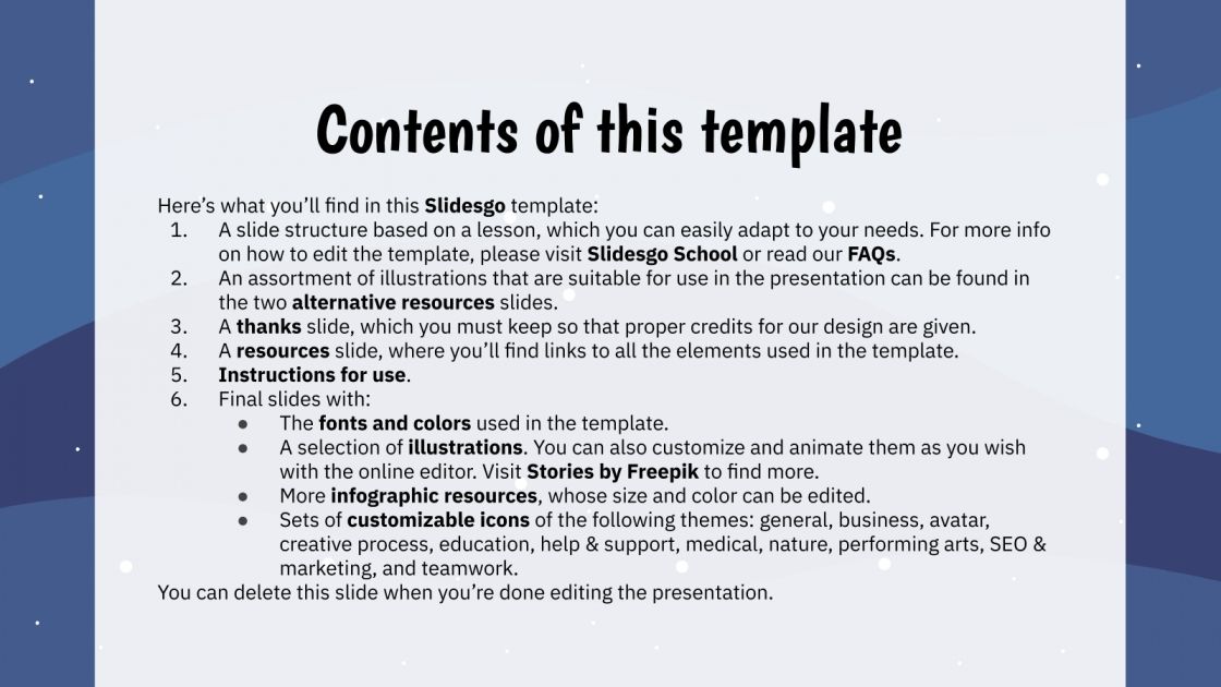 High School Lesson Google Slides & PowerPoint template