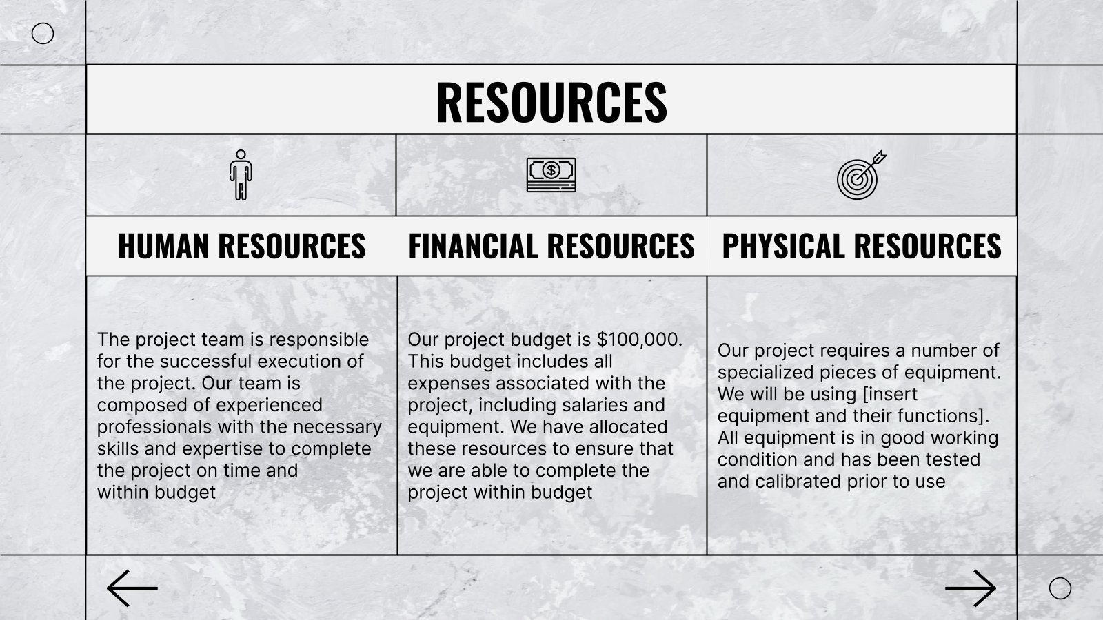 Minimal Grey Stone Background Project Proposal