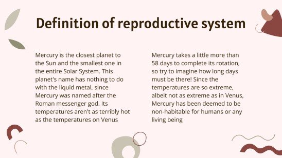 Science Subject for Elementary: Reproductive System