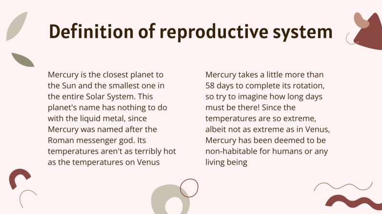 Science Subject for Elementary: Reproductive System