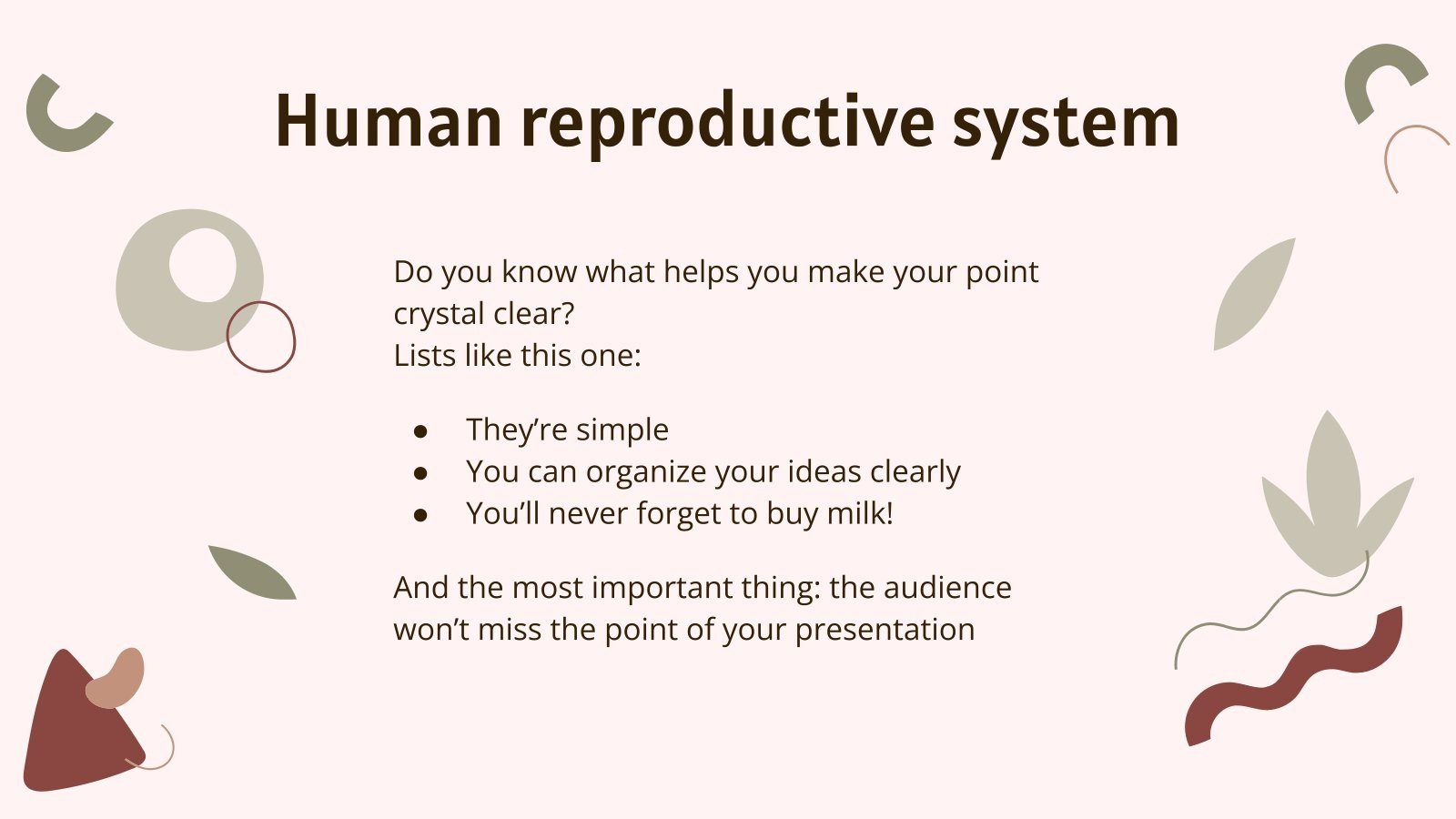Science Subject for Elementary: Reproductive System