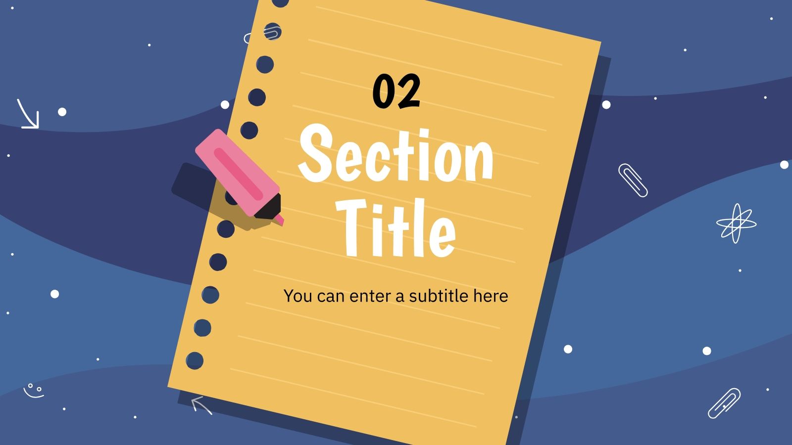 High School Lesson Google Slides & PowerPoint template