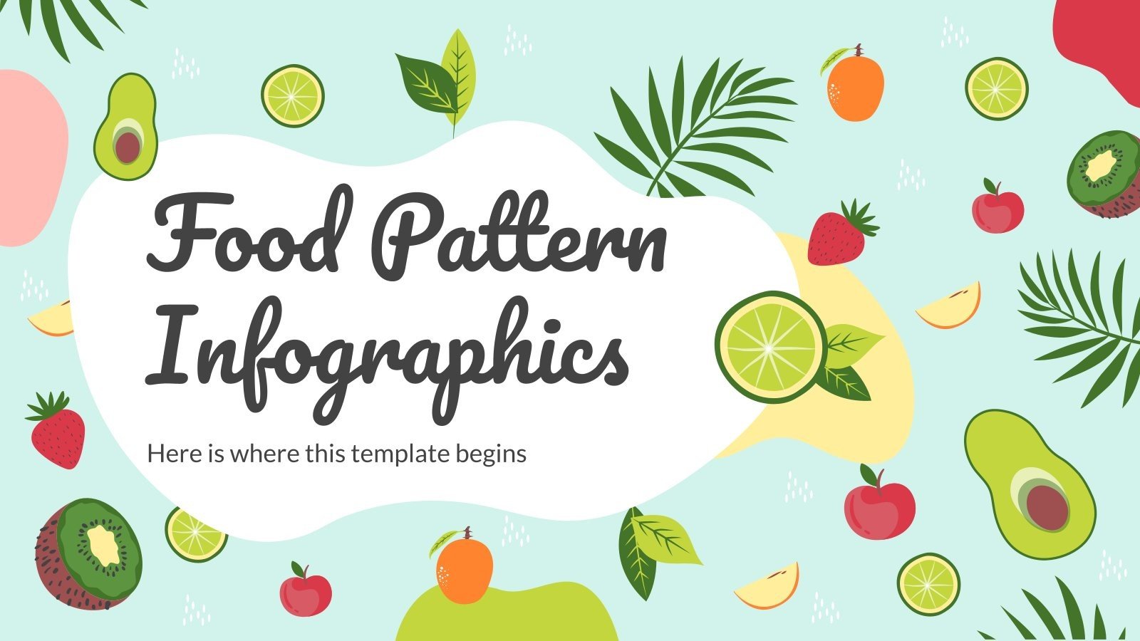 Food Pattern Infographics | Google Slides & PowerPoint