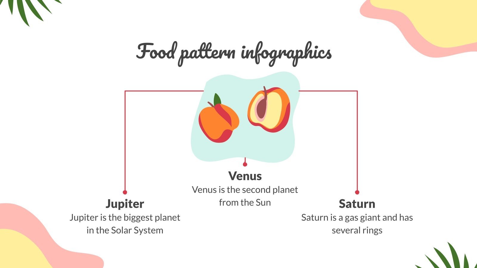 Food Pattern Infographics | Google Slides & PowerPoint