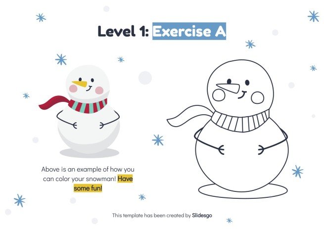 Draw a Snowman for Pre-K | Google Slides & PowerPoint