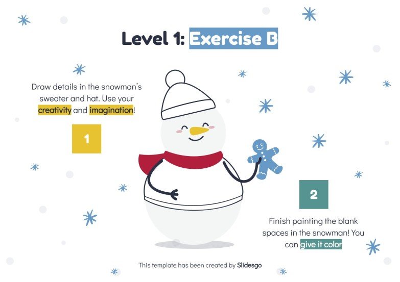 Draw a Snowman for Pre-K | Google Slides & PowerPoint