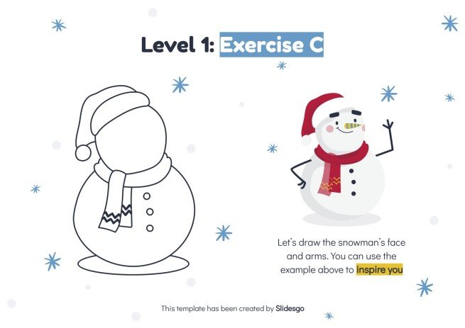 Draw a Snowman for Pre-K | Google Slides & PowerPoint