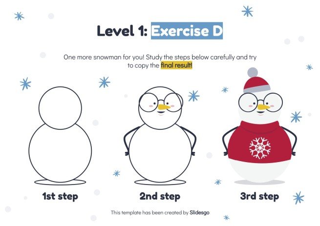 Draw a Snowman for Pre-K | Google Slides & PowerPoint