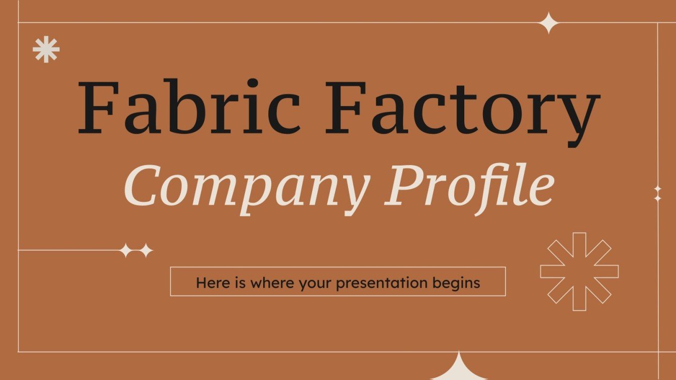Fabric Factory Company Profile | Google Slides & PPT