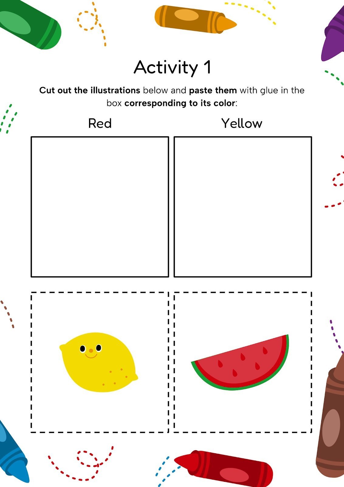 Printable Colors Activities for Pre-K | Google Slides & PPT