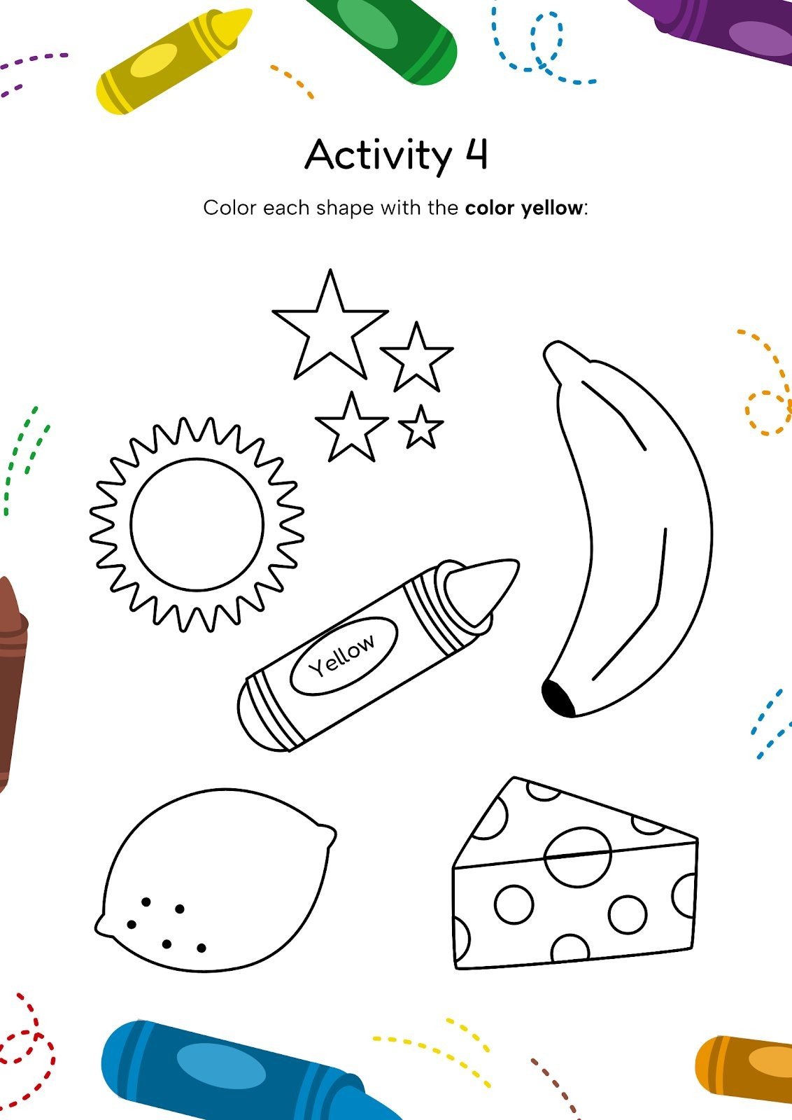 Printable Colors Activities for Pre-K | Google Slides & PPT