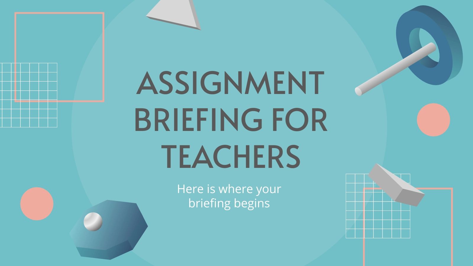 Assignment Briefing for Teachers Google Slides & PPT template