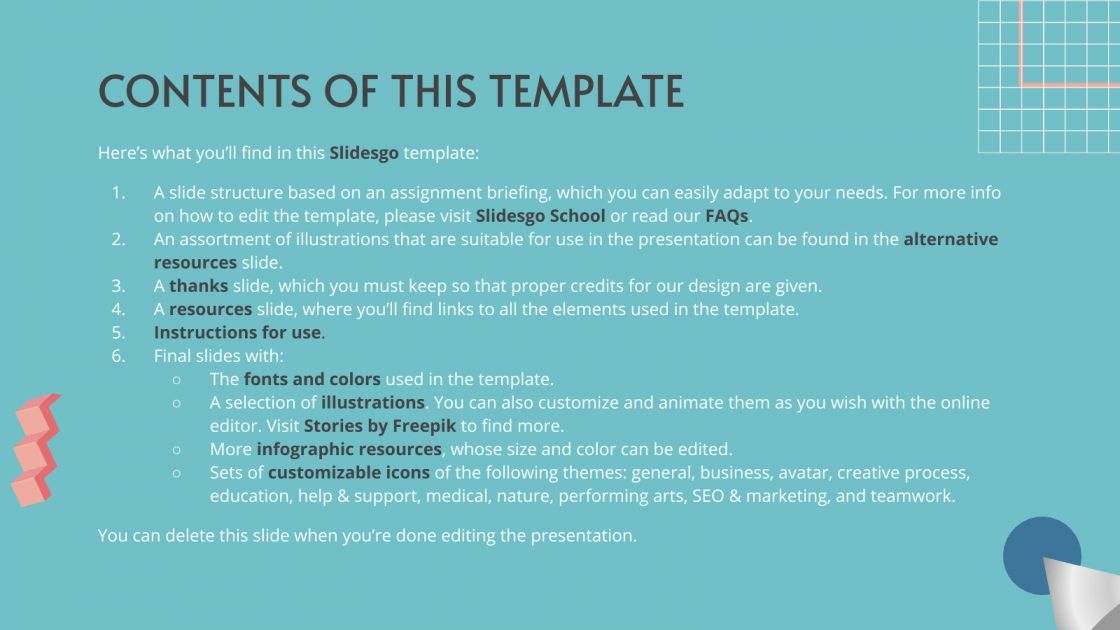 Assignment Briefing for Teachers Google Slides & PPT template