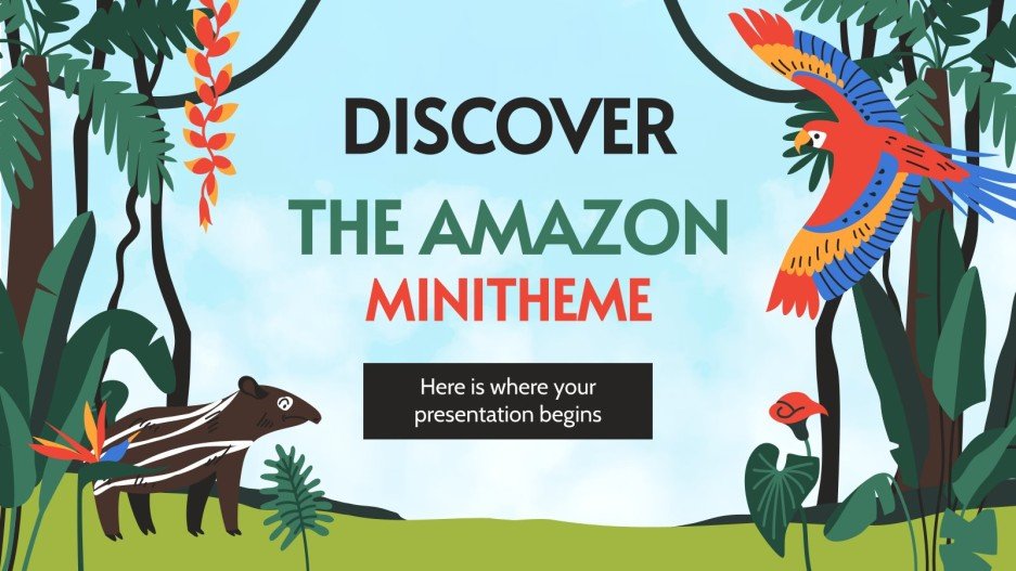 Minitema - Descubra a Amazônia | Google Slides e PPT