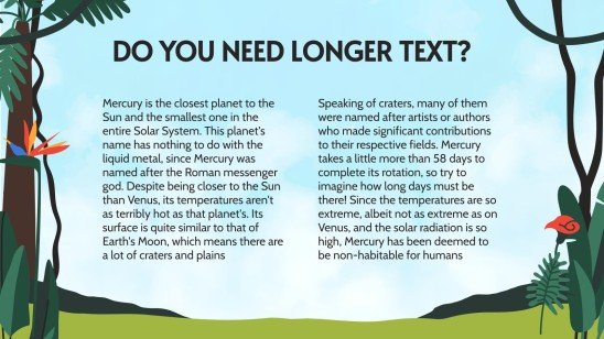 Minithème Découvrez l’Amazonie | Google Slides et PowerPoint