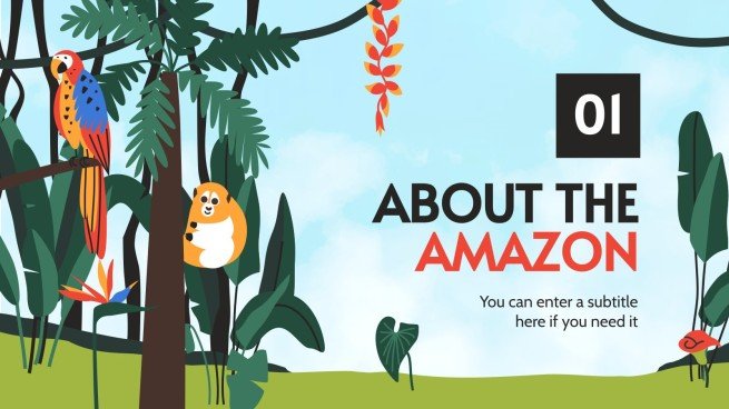 Minitema: descubre el Amazonas | Google Slides y PPT