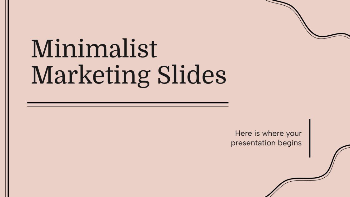 Minimalist Marketing Slides | Google Slides and PowerPoint