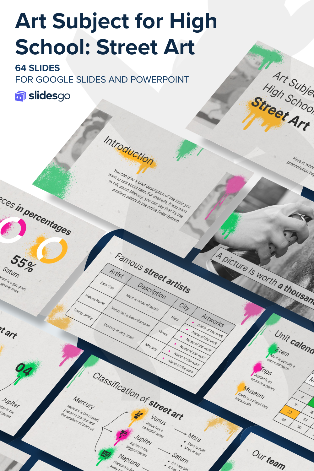 Art Subject for High School: Street Art | Google Slides