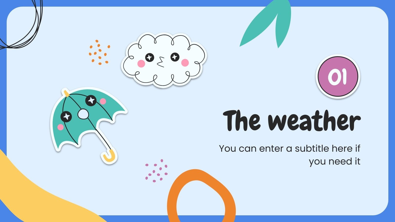 Weather Forecast for Pre-K | Google Slides & PPT