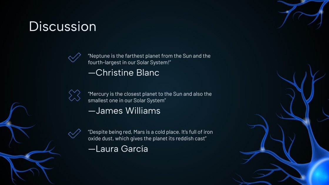 Informe de un caso de sinapsis neuronal | Google Slides