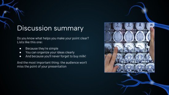 Informe de un caso de sinapsis neuronal | Google Slides