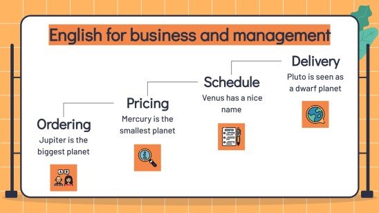 English for Business and Management Workshop Infographics