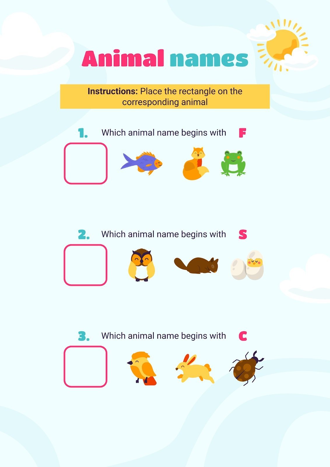 Beautiful Spring Animals Activities | Google Slides & PPT