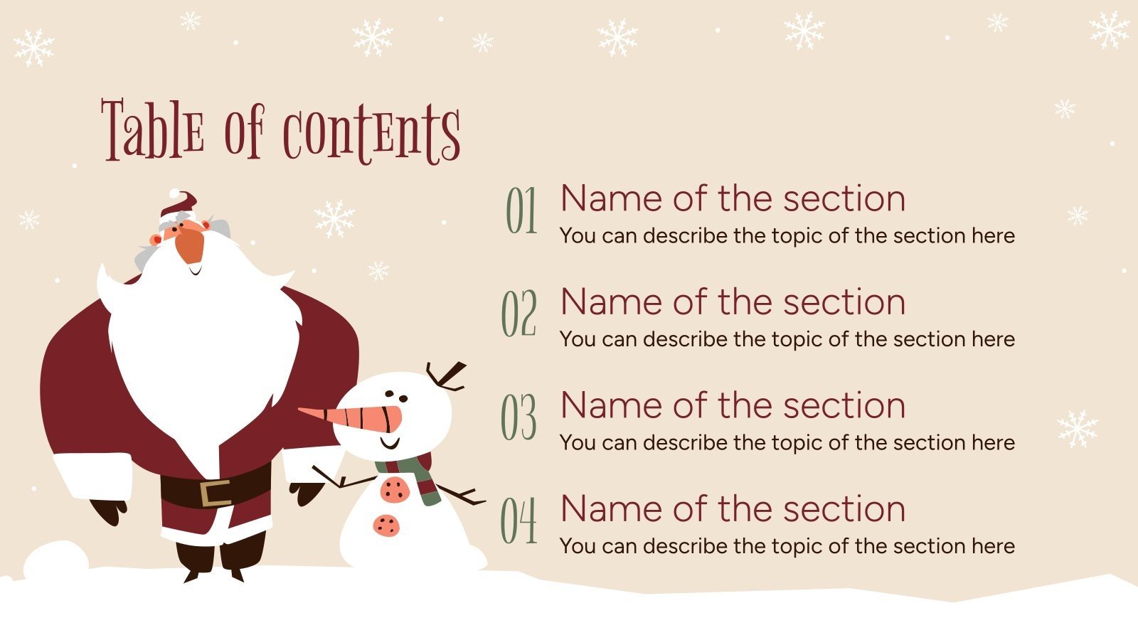 Snowmen Minitheme | Google Slides and PowerPoint template