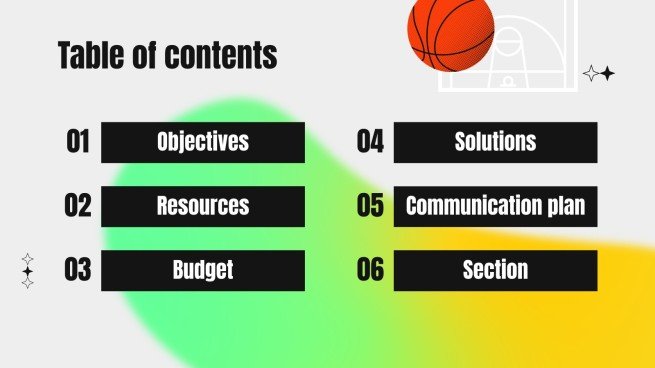 Basketball Court Design | Google Slides & PPT