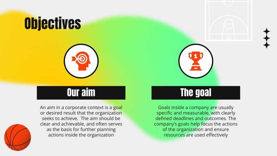 Basketball Court Design | Google Slides & PPT