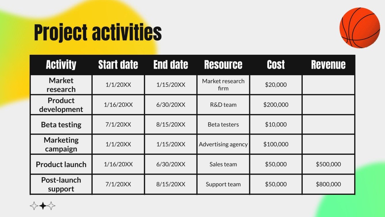 Basketball Court Design | Google Slides & PPT