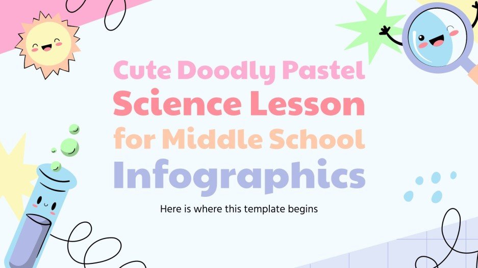 Pastel Science Lesson for Middle School Infographics