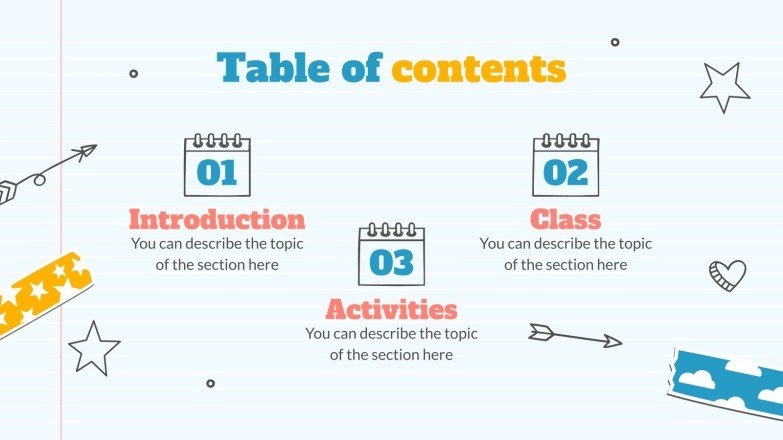 Pretty Sticky Notes Theme for High School | Google Slides