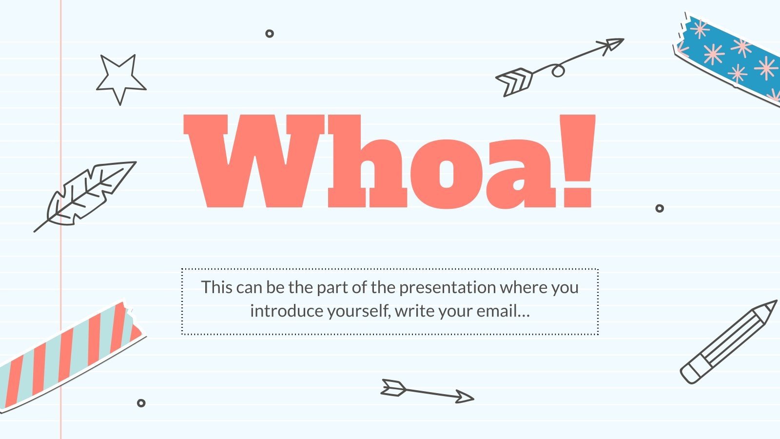 Pretty Sticky Notes Theme for High School | Google Slides