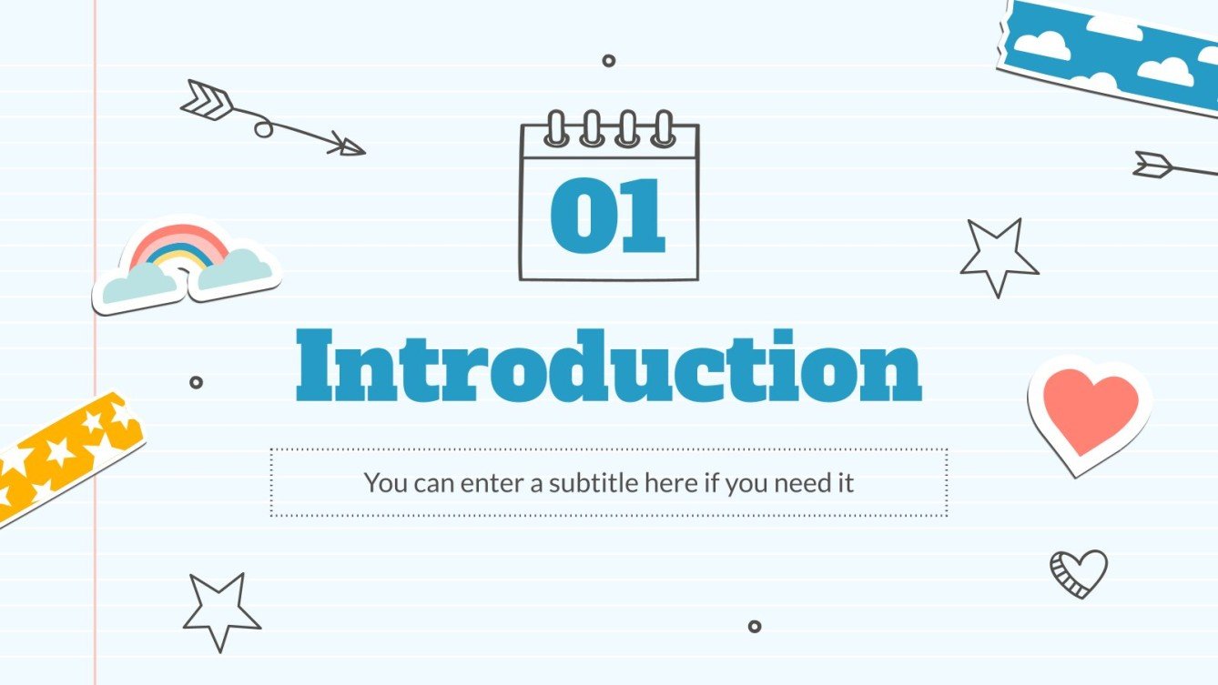 Pretty Sticky Notes Theme for High School | Google Slides