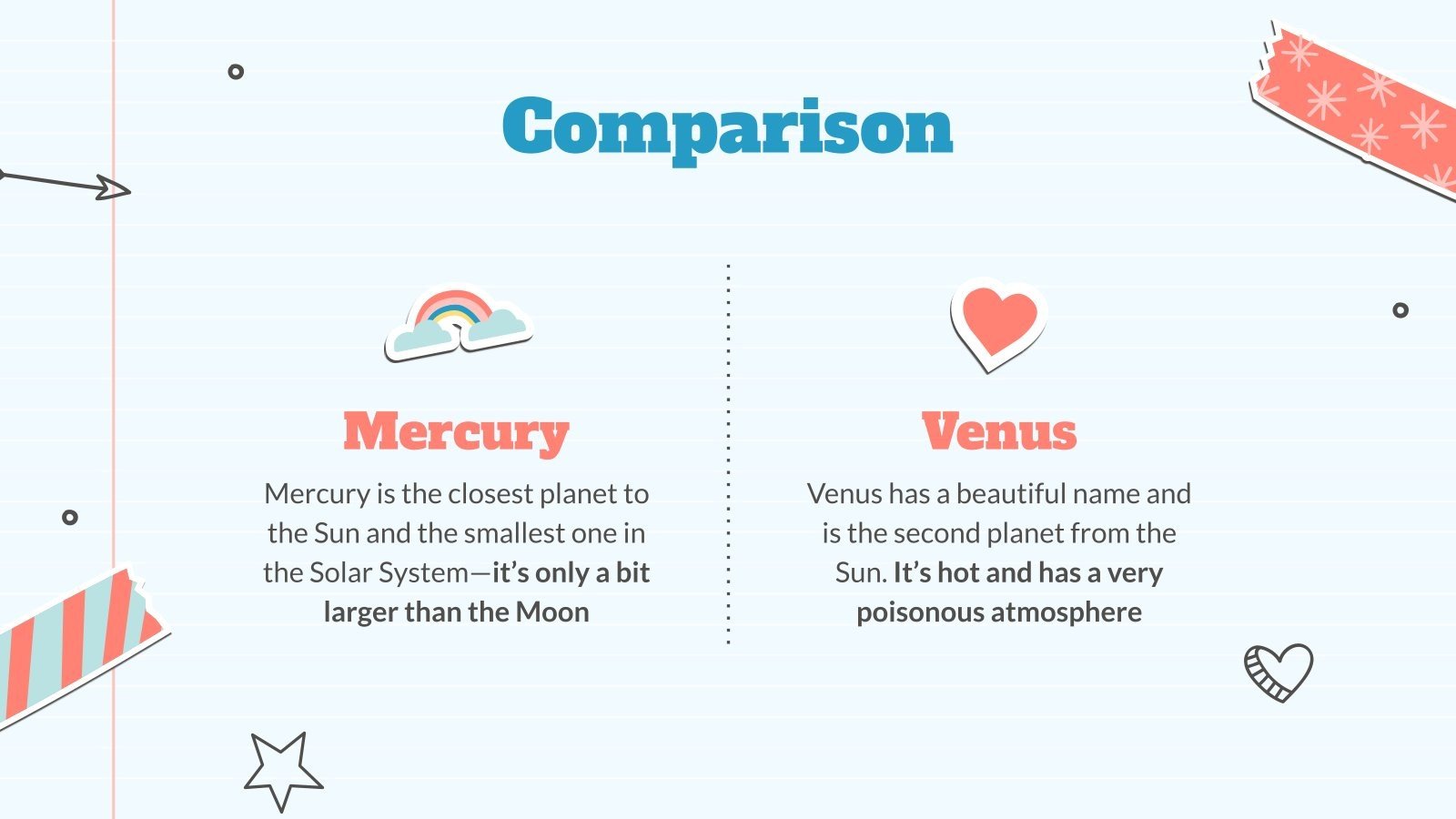 Pretty Sticky Notes Theme for High School | Google Slides