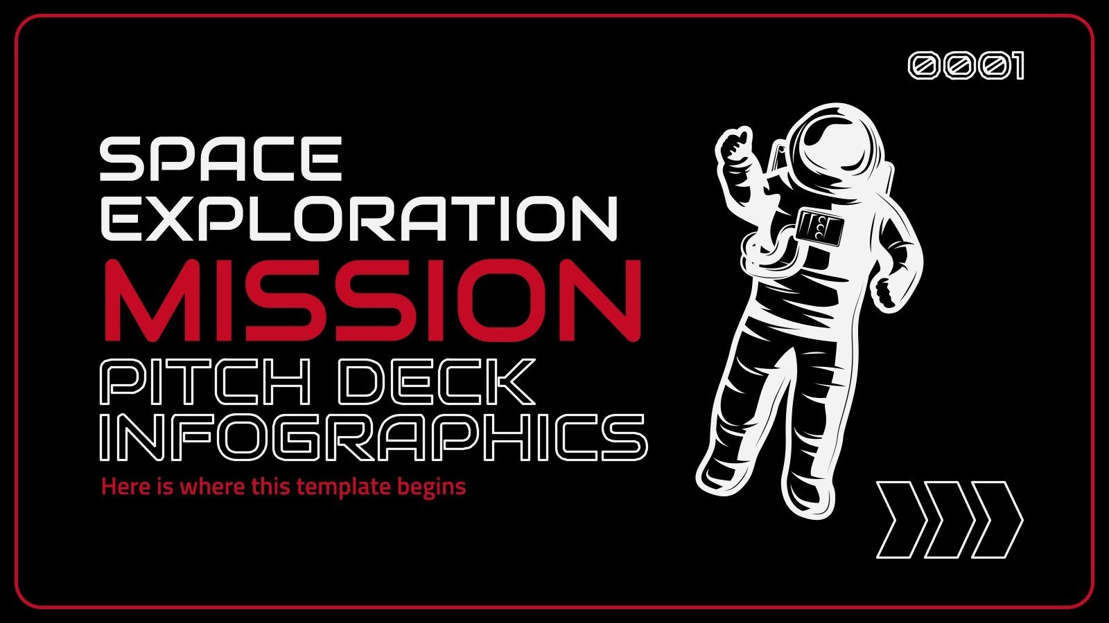Space Exploration Mission Pitch Deck Infographics