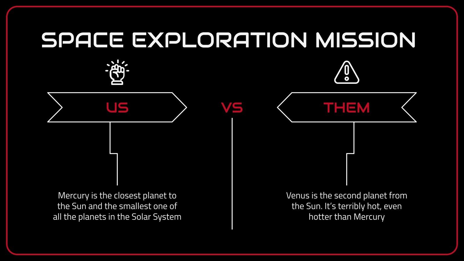 Space Exploration Mission Pitch Deck Infographics
