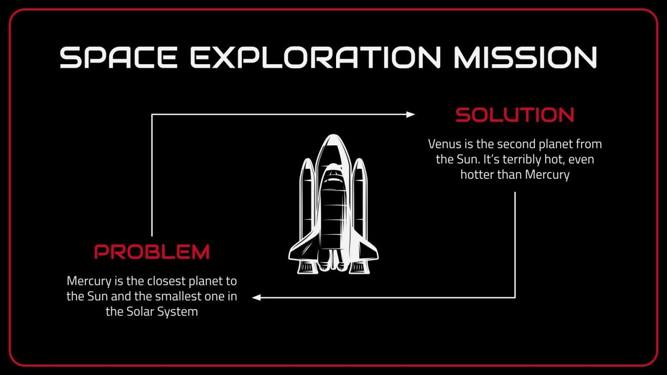 Space Exploration Mission Pitch Deck Infographics