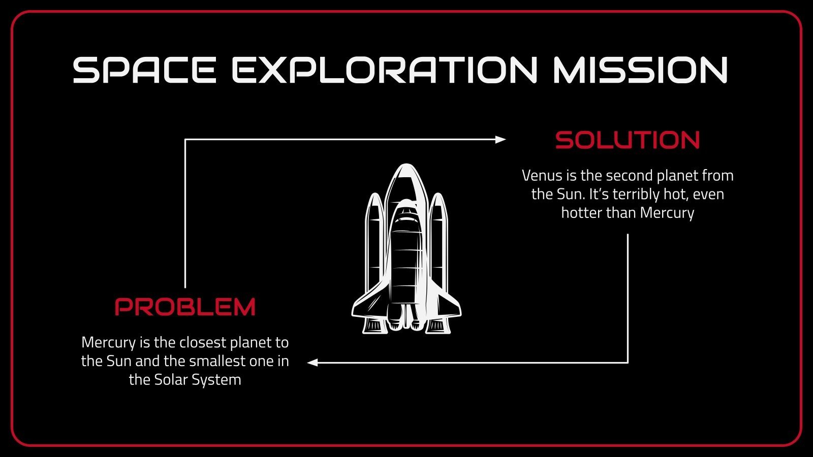 Space Exploration Mission Pitch Deck Infographics