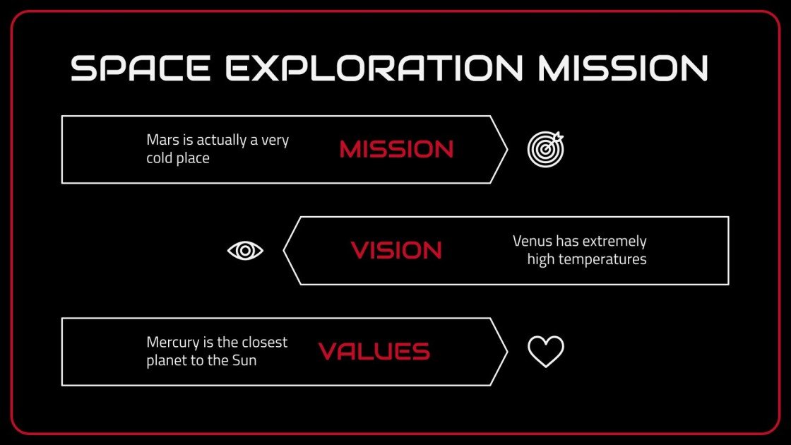 Space Exploration Mission Pitch Deck Infographics